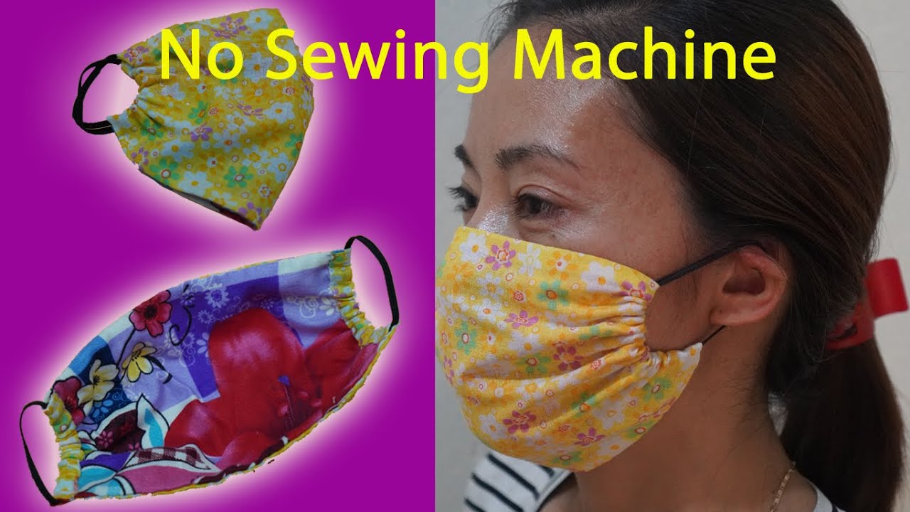 Make Face Mask DIY-DIY Face Mask No Sewing Machine-Easy Face Mask ...