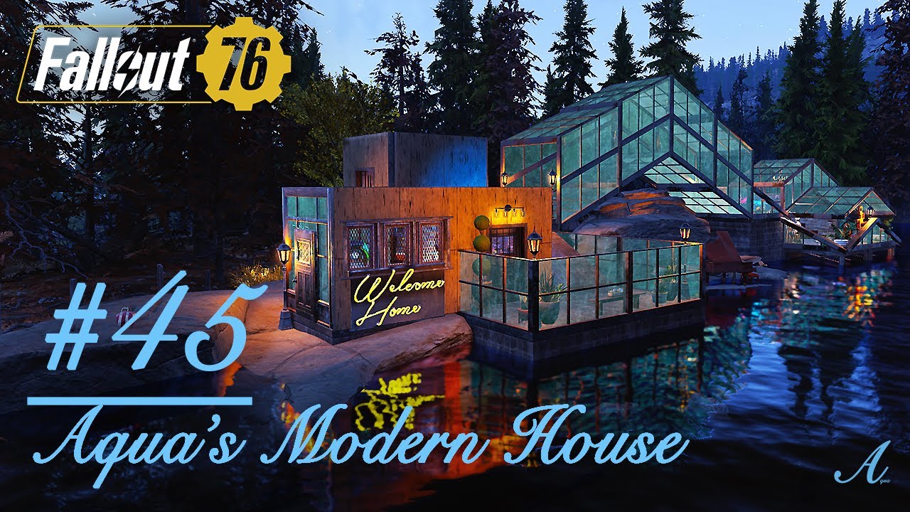 Fallout 76 camp build - Cozy modern cabin lake house camp build (Aqua's ...