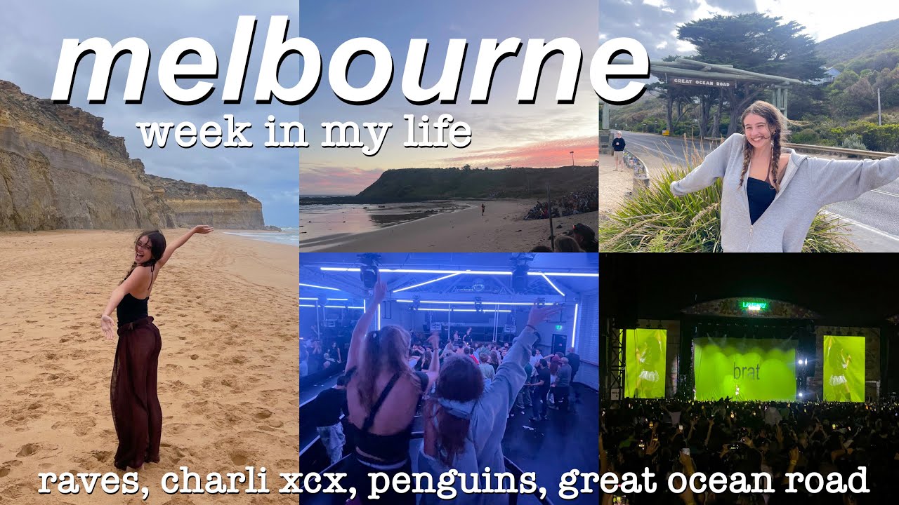 MELBOURNE WEEK IN MY LIFE 2025 | raves, music festivals, great ocean ...
