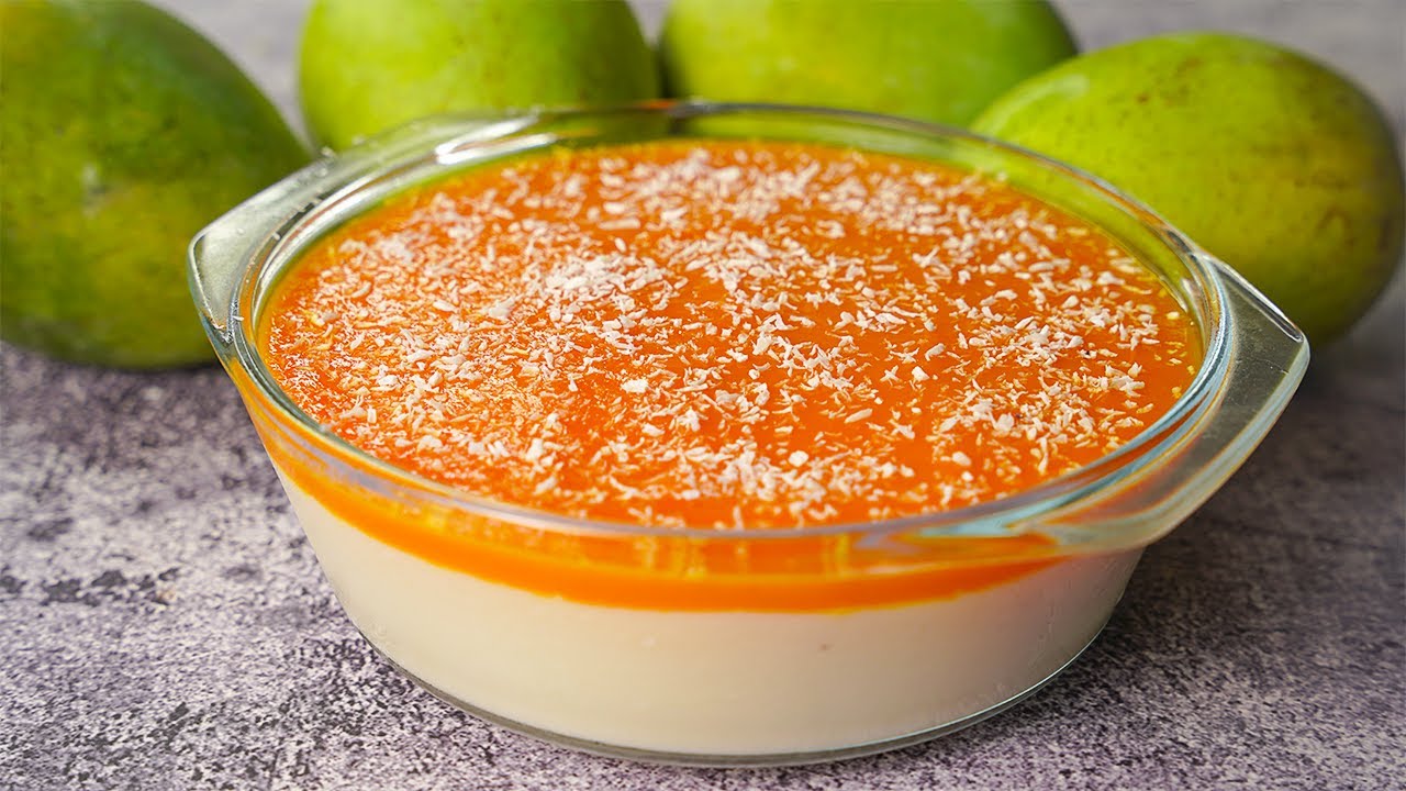 Easy Mango Dessert Recipe Using 2 Cup Milk | No Gelatin No Agar Agar ...