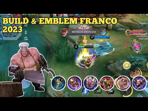 BUILD DAN ITEM FRANCO 2023 || mobile LEGENDS - YouTube