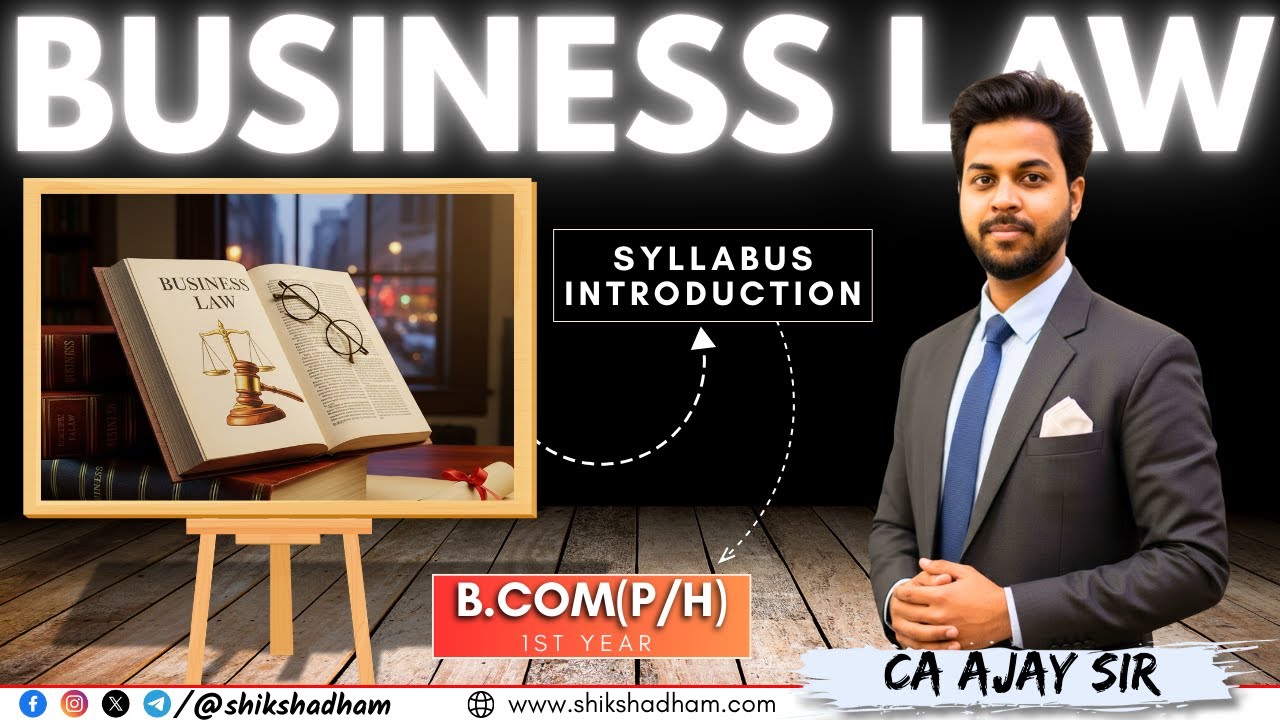 Business Law || Syllabus Introduction || B.com(p/h) Sem-1 - YouTube