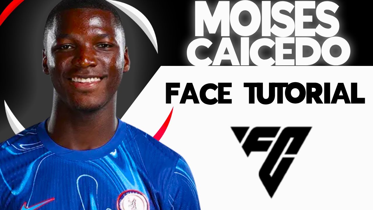 EAFC 25 How To Create Moisés Caicedo (Face) Simple Tutorial - YouTube