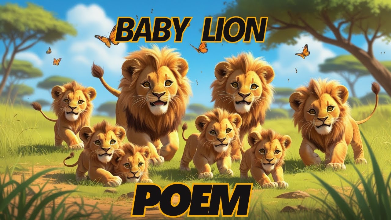BABY LION POEM/ BEST POEM FOR KIDS - YouTube