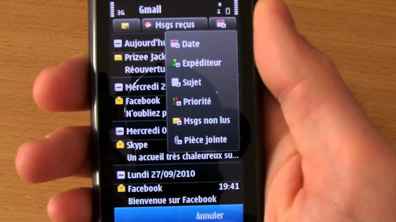 Test du Nokia N8 : SMS / MMS / E-mail - blog-n8.fr - YouTube