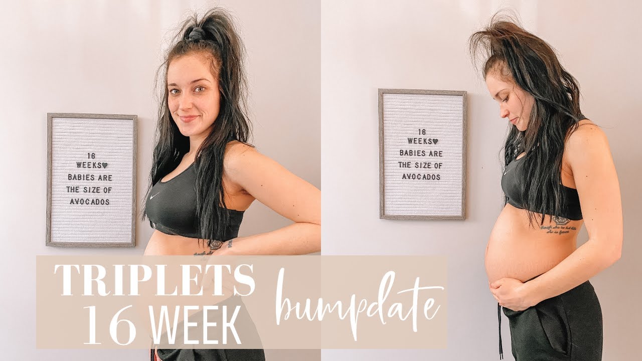 *TRIPLETS* 16 weeks pregnant update (preeclampsia??, symptoms, GENDERS??!!) - YouTube