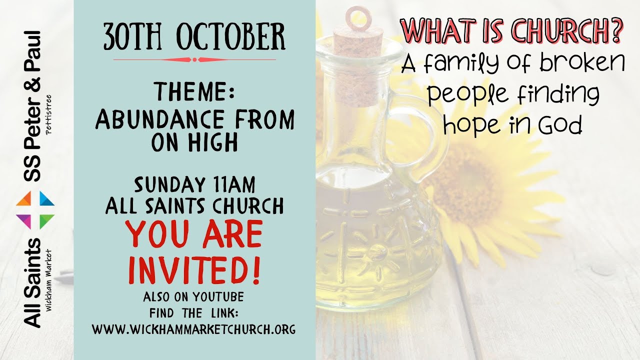 Sunday Live @ All Saints Church 30th October 11am - YouTube