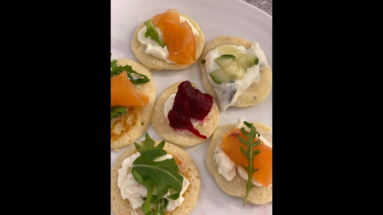 Blini Canapes - YouTube
