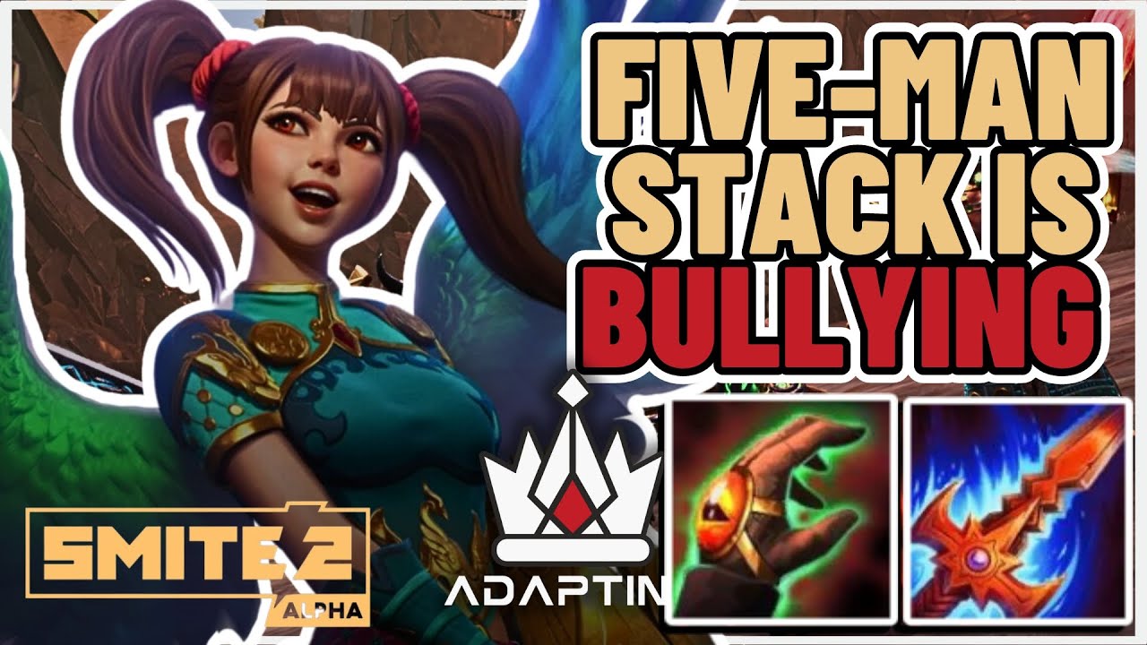 5 MAN STACK IS BULLYING (we're the 5 stack) | SMITE 2 - YouTube