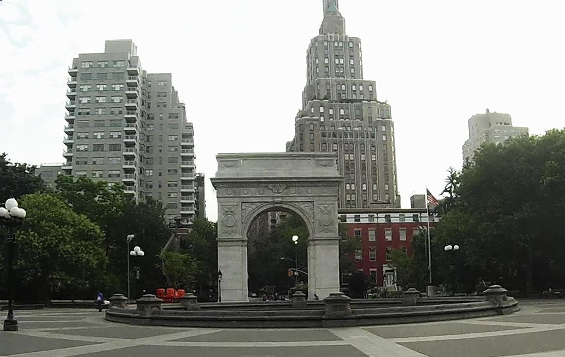 Drawing Washington Square Park in Manhattan, New York City - YouTube