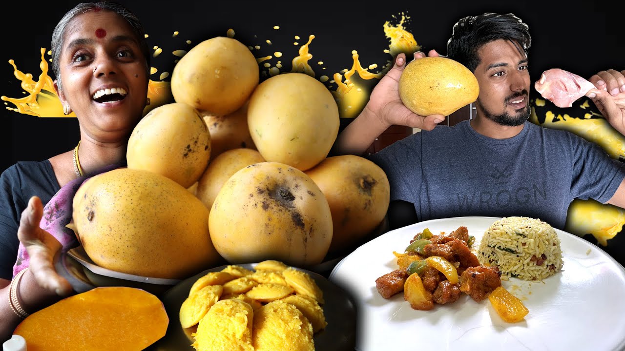 Mango Eating Challenge🥭| Only Mango The Entire Day🤩|weird Recipe😂 - YouTube