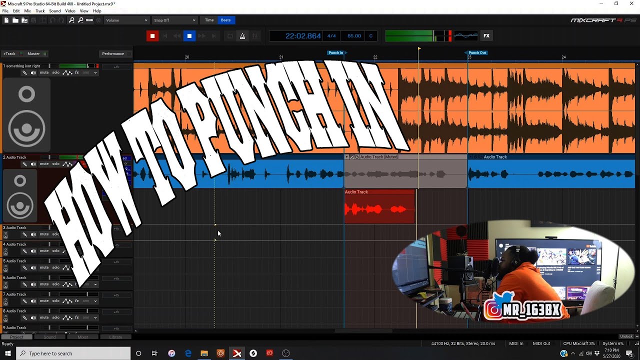 HOW TO PUNCH IN | MIXCRAFT 9 FOR BEGINNERS - YouTube