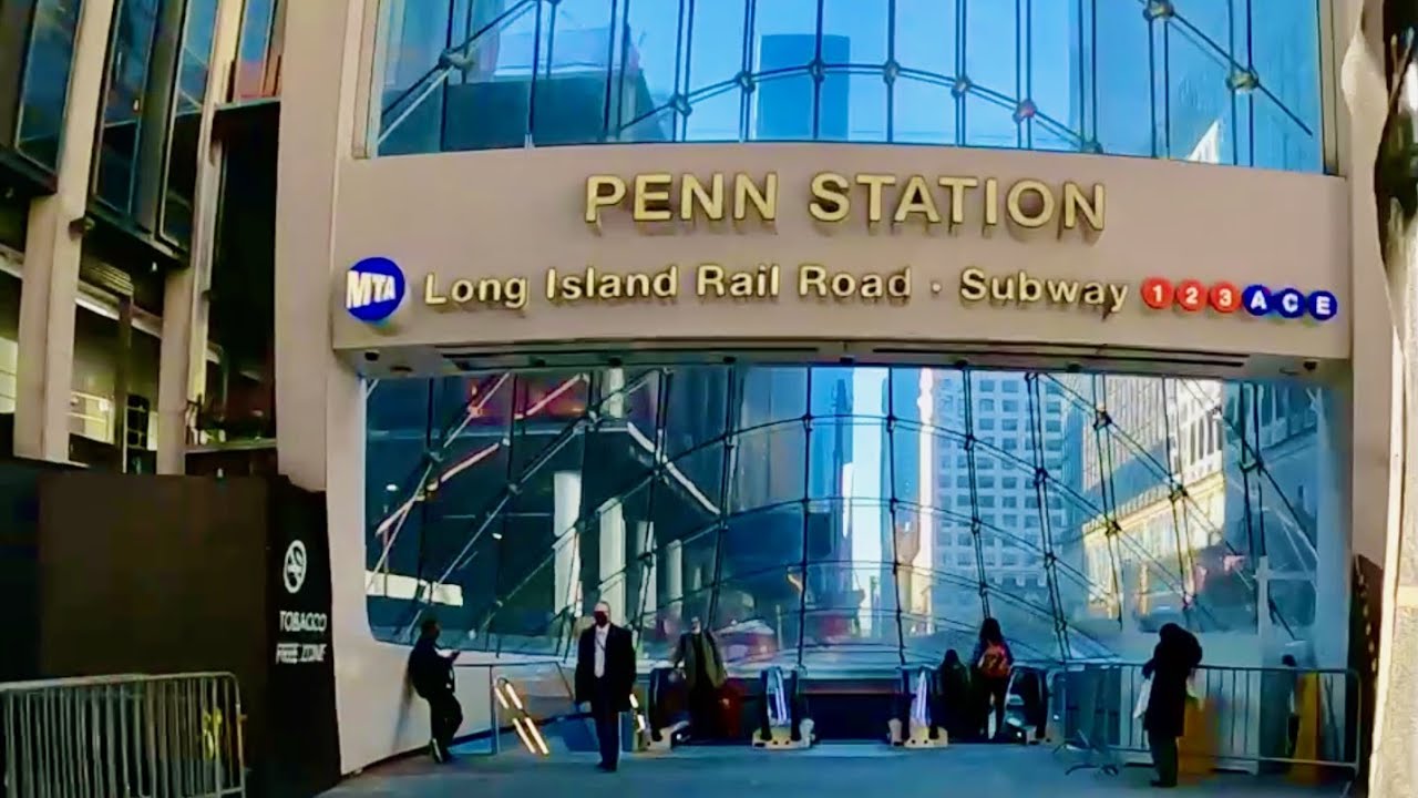 NYC: Walk Through City To Amtrak Train - YouTube
