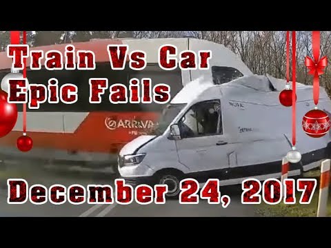 Train Vs Car Compilation 💥Epic Fails, Huge Train Crash💥 December 24 ...