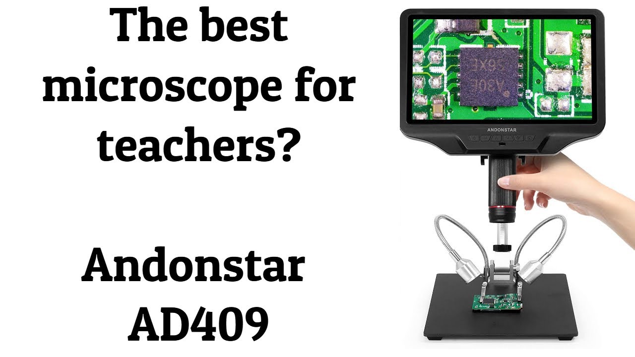 Andonstar AD409 HDMI Microscope - The best microscope for teachers, presenters, and streamers ...
