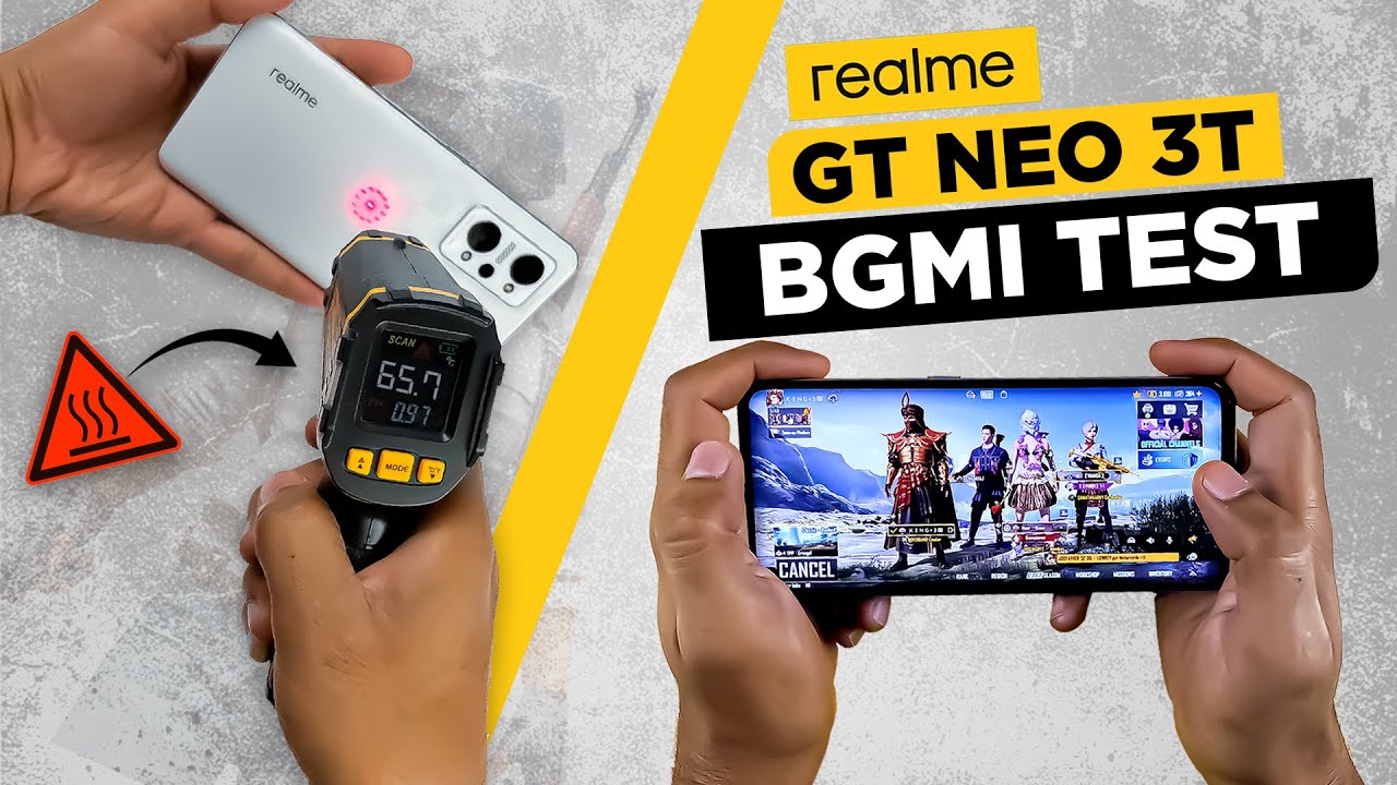 Realme GT Neo 3T BGMI Test, Heating Test & Battery Test | Snapdragon ...