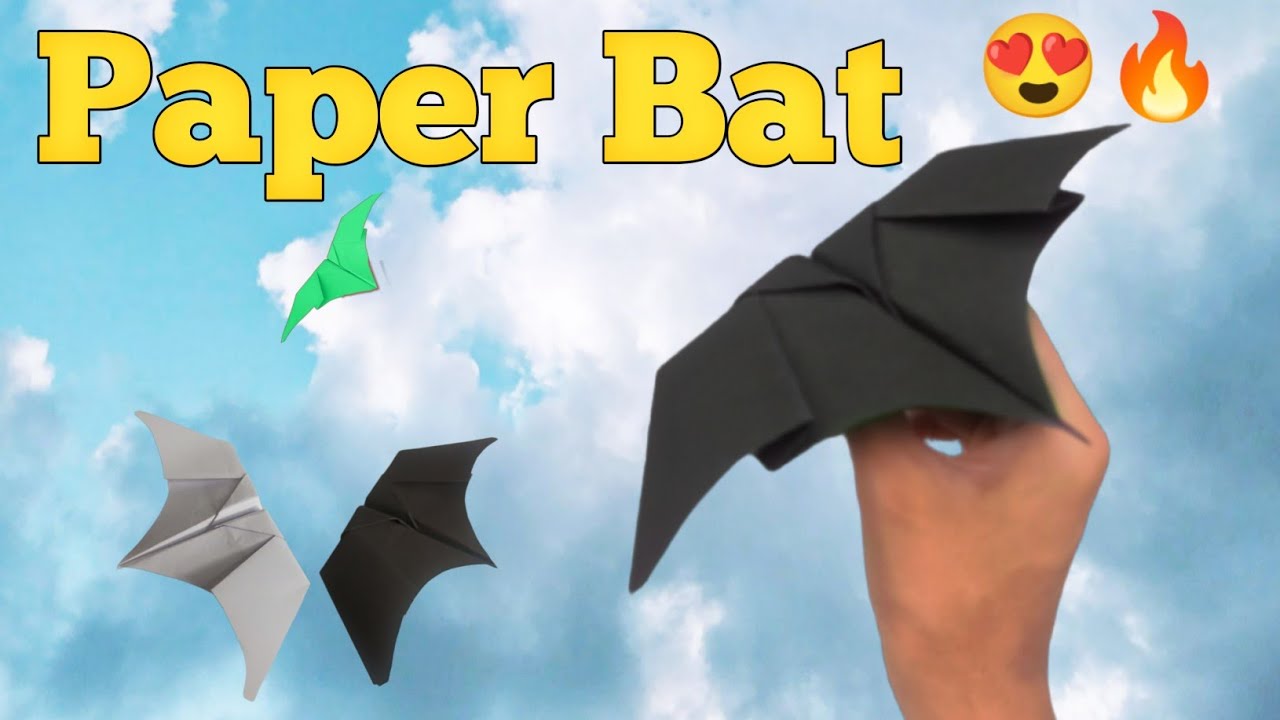 Make New Style Paper Bat Plane | How To Make Paper Bat😍|पेपर से बात ...