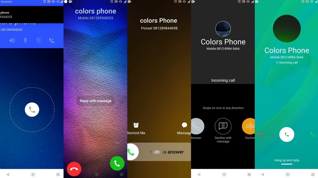 INCOMING CALL BUTTON. | SKYDEVISE. + MIUI 11. + IPHONE 13 SLIDE. + LG ...