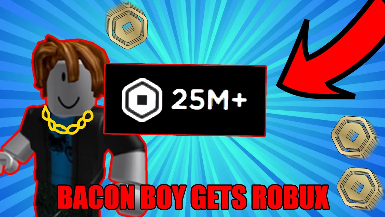 Bacon Boy Gets FREE ROBUX (Extended Version) - YouTube