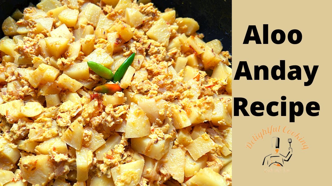 Aloo Anday recipe | Aloo Anday ka salan | potato and scrambled eggs ...