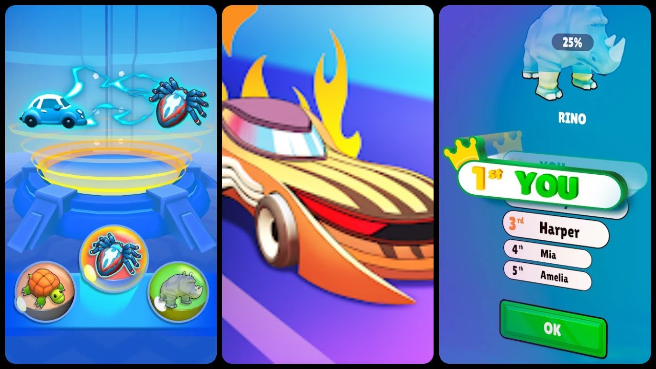 Merge Cars 3D Car Simulator Gameplay Android Mobile - YouTube