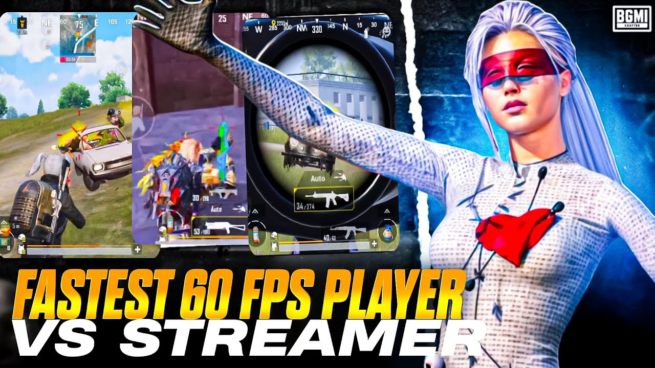 FASTEST 60 FPS PLAYER ? ☠️🔥 STREAMER POV | 5 Finger Player | BGMI - YouTube