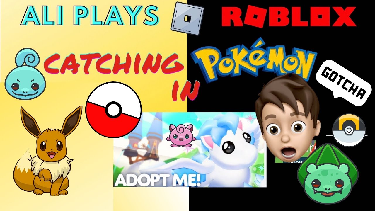 Pokemon in ADOPT ME ! WHAAAT? | Ali Plays Roblox علي يلعب روبلوكس - YouTube