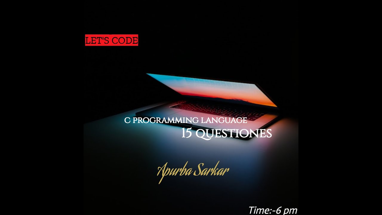 C programming language practice exercise class1 - YouTube