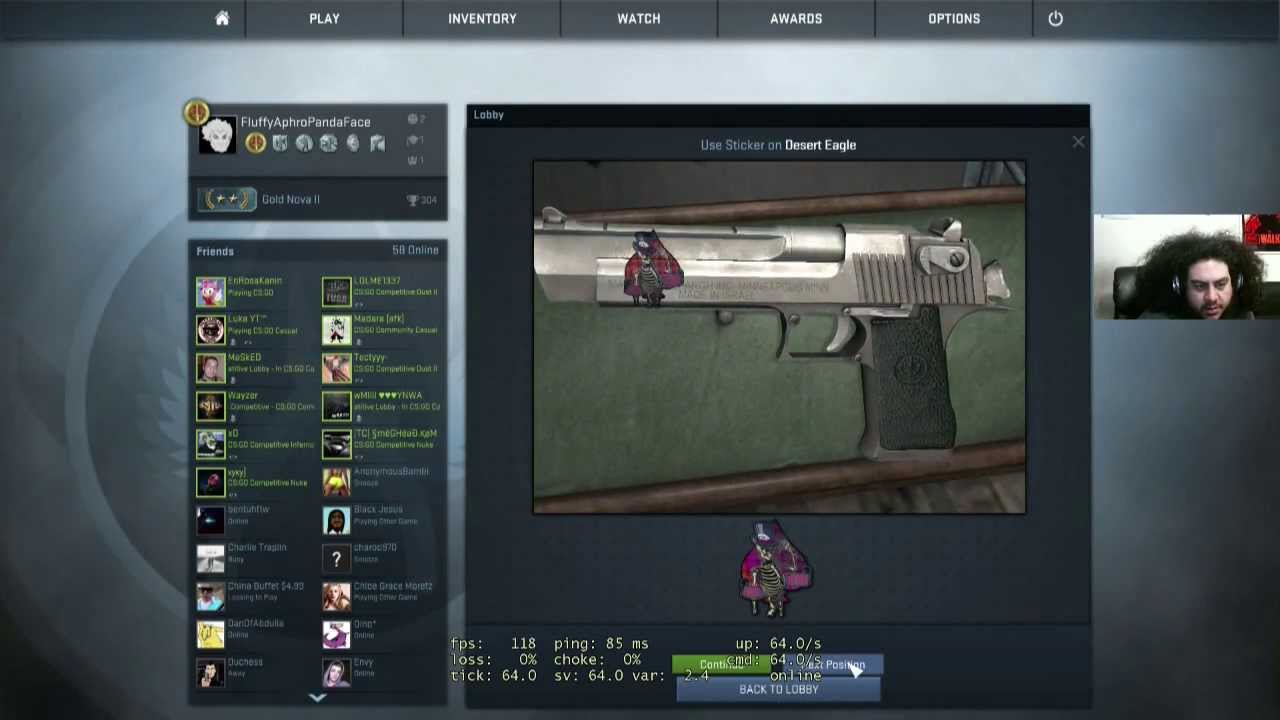 CS:GO | Panda rolls an Aces High (Holo) sticker! (plus snacky-time ...