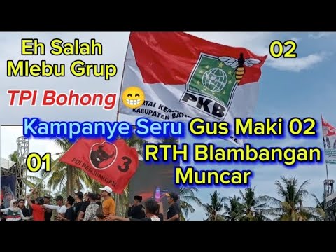 Detik Kampanye Lucu Gus Maki Paslon 02 Ada Partai PDI juga hadir bolo ...