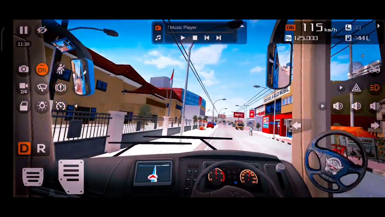 bas simulator Indonesia game play - YouTube