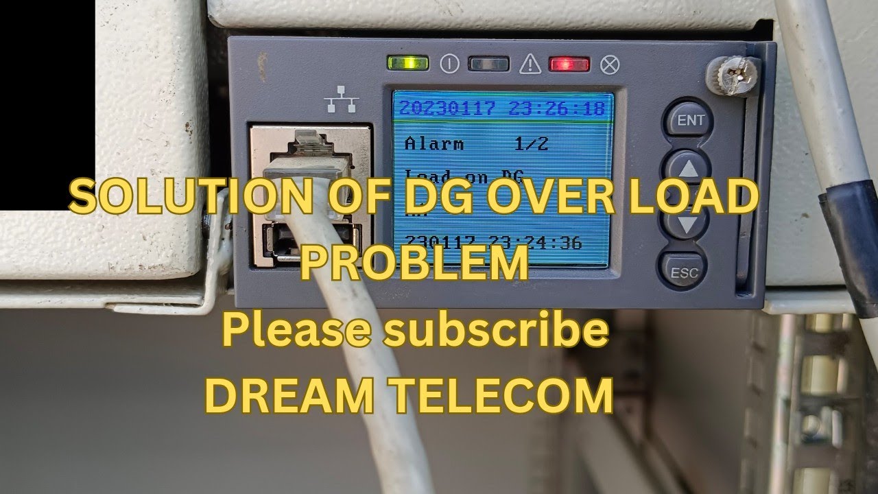 Dg overload problem solved.#telecom #telecom knowledge#operation and maintenance#smps# ...