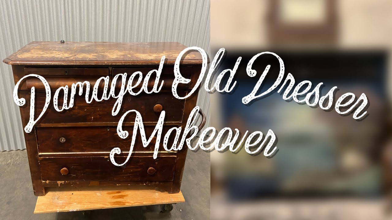 Damaged Dresser Gets A New Look | Elegant Upgrades - YouTube
