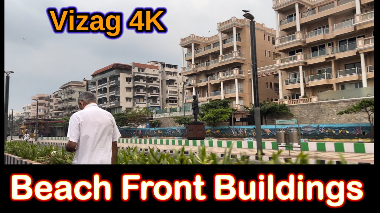 Beach Front Buildings || Vizag 4K || Jalaripet to Costal Battery - YouTube