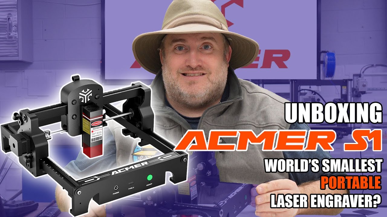 World's Smallest Portable Laser Engraver? $119 ACMER S1 Review | Is It ...