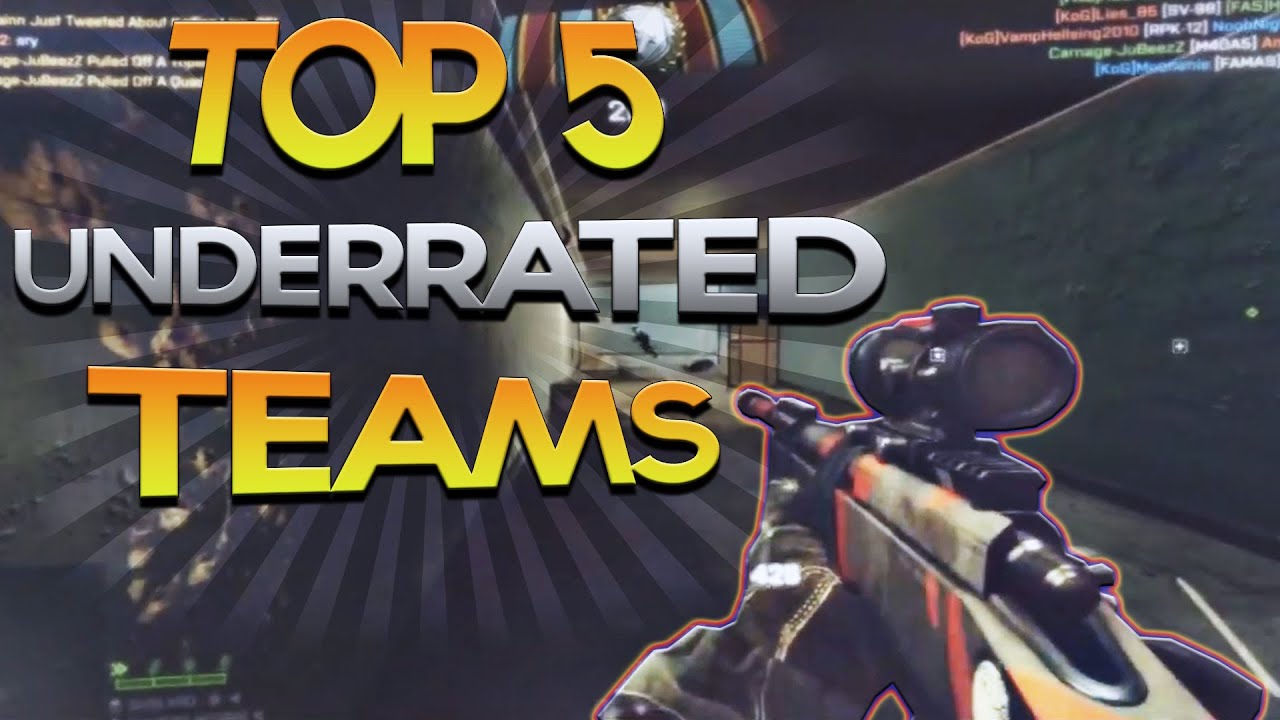 Red Scarce: Top 5 Underrated Teams! Week #62 - HALO TEAMTAGE! BO2 ...