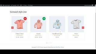 Product carousel