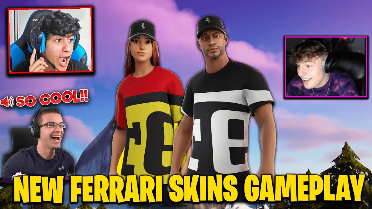 Streamers Play With New Ferrari Skins In Fortnite | Ferrari Skins ...
