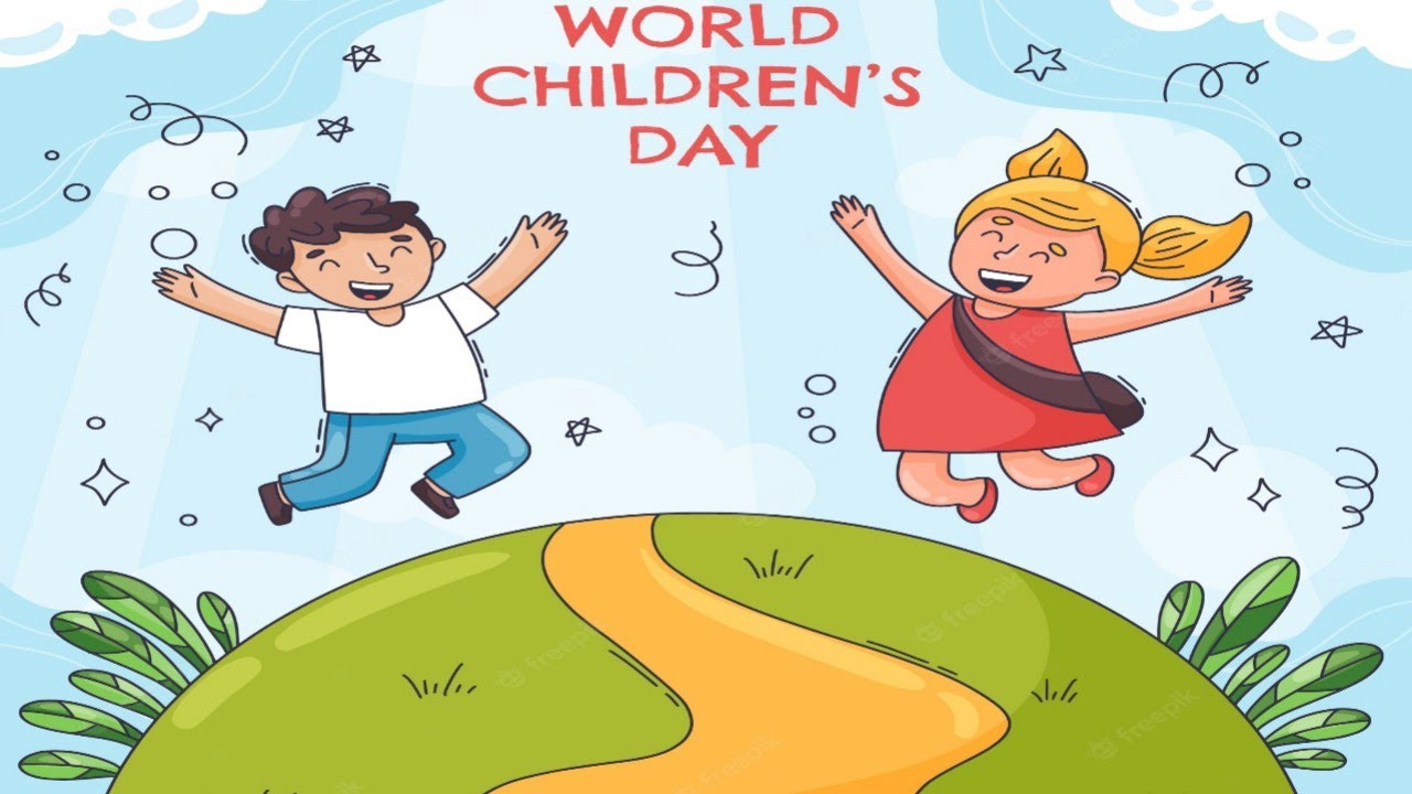 How to Draw Children's day! Children's Day Drawing Step By Step/Happy ...