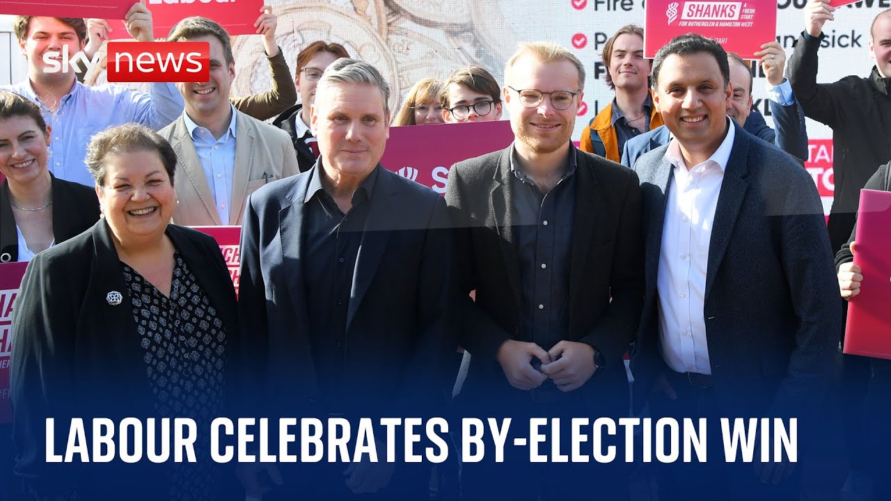 Labour celebrates win in Scottish by-election - YouTube