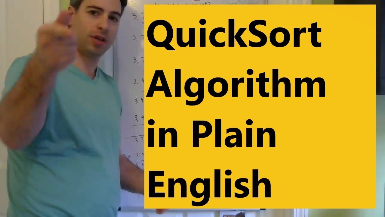 QuickSort algorithm in plain English - YouTube