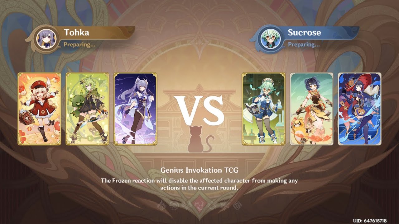 Genshin Impact Genius Invokation TCG Sucrose showdown - YouTube