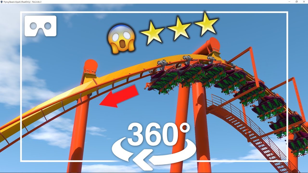 VR 360 Roller Coaster Ride 4K-Cockatrice [360 °] - YouTube