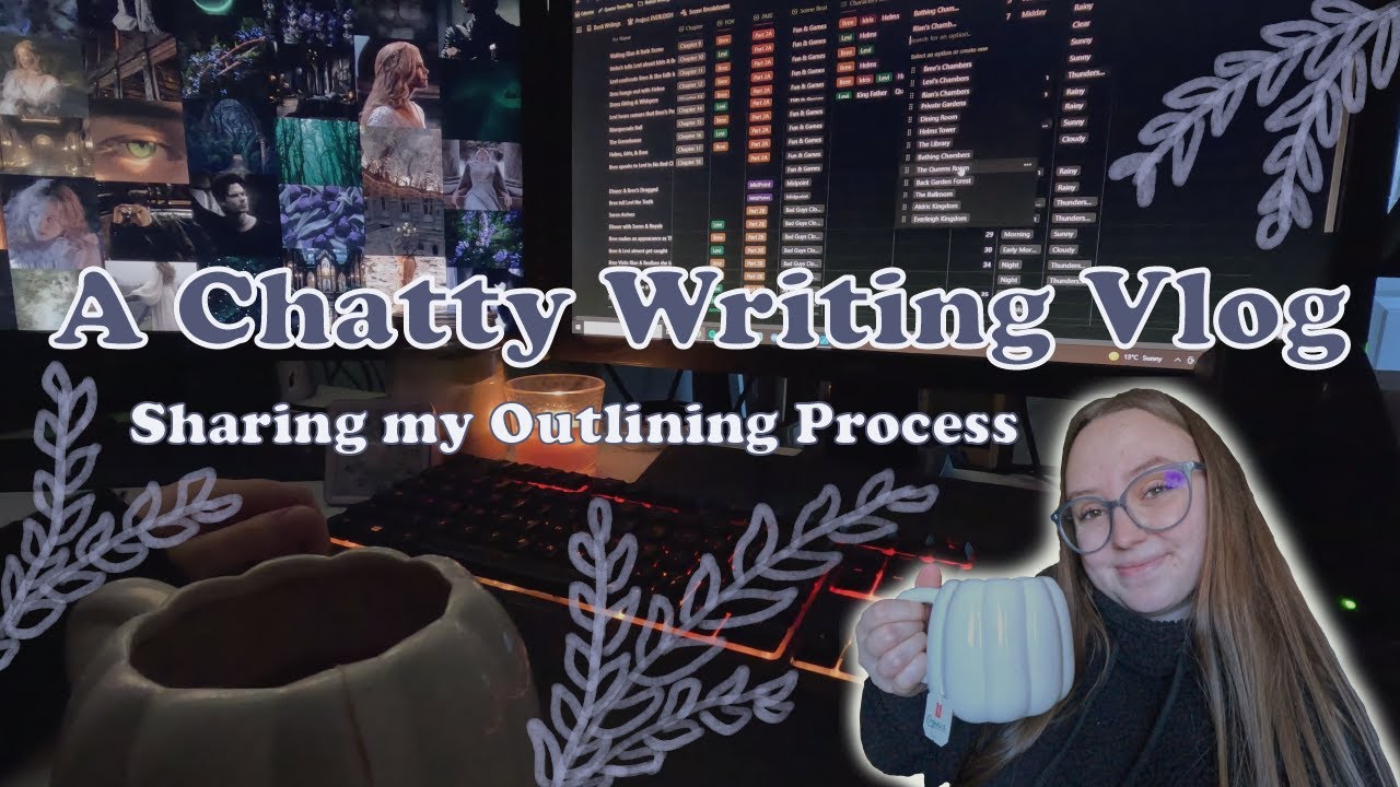A Chatty Writing Vlog 🍂 | Sharing my Outlining Process & Visiting ...
