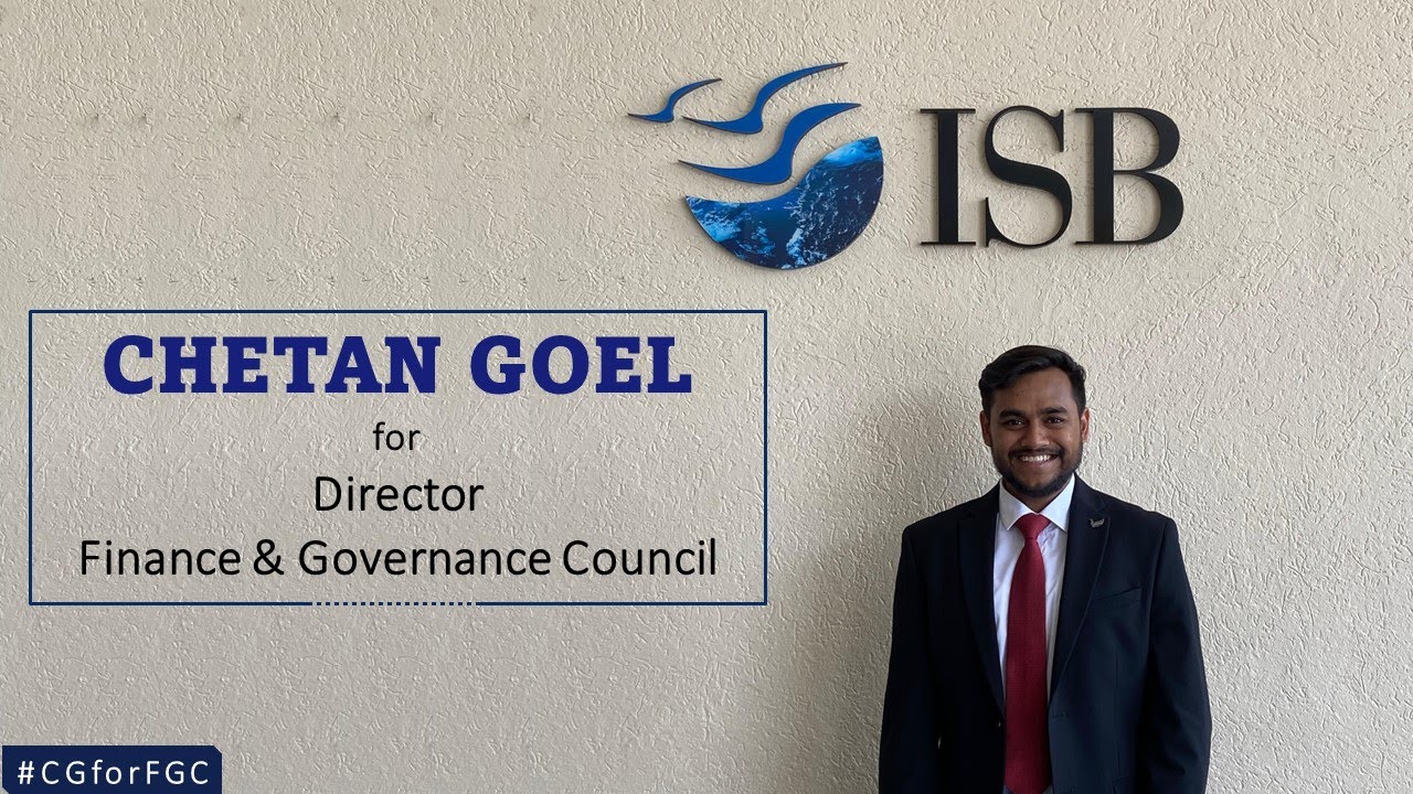 Chetan Goel ISB Director Candidate Finance & Governance Council Co'25 ...