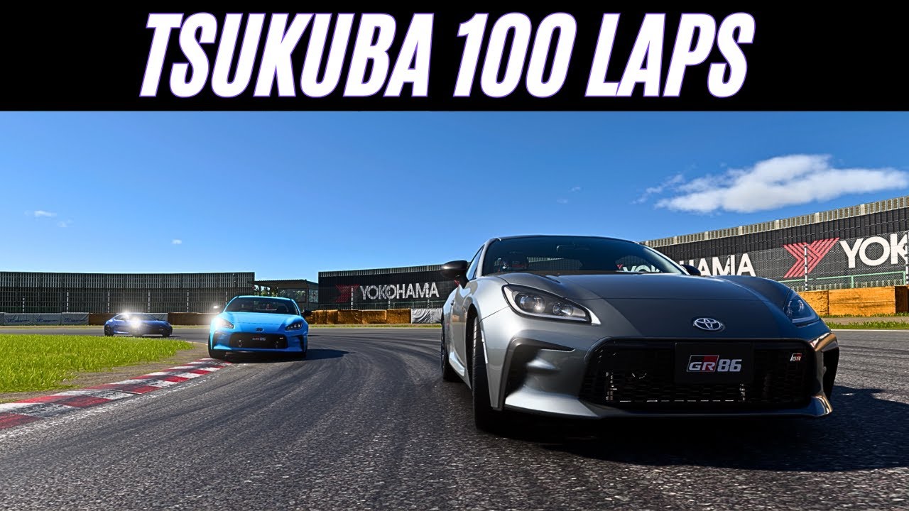 Driving The Gran Turismo 7 100 Lap Challenge At TSUKUBA - YouTube