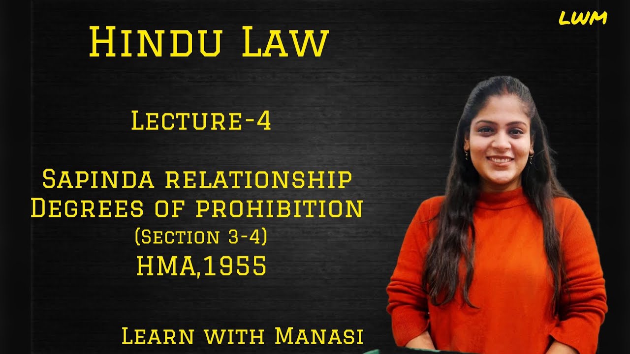 L4- Sapinda Relationship and Degrees of Prohibition (Family Law) #law # ...