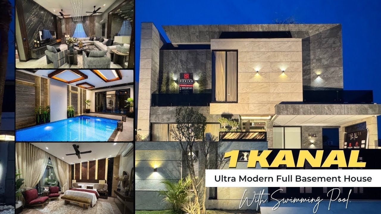Ultra Modern Full Basement Modern Design House with Swimming Pool in ...
