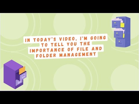 The Importance of File and Folder Management - YouTube