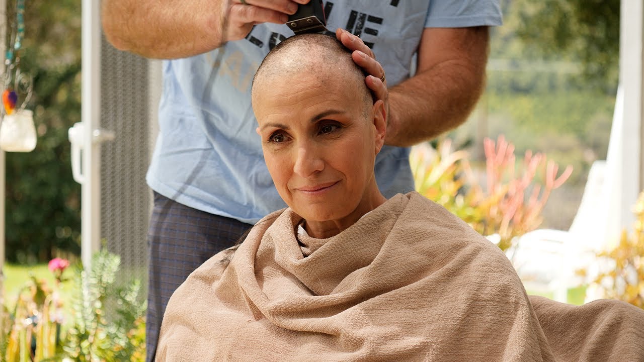 CHEMO Week 4 - cutting my hair - YouTube